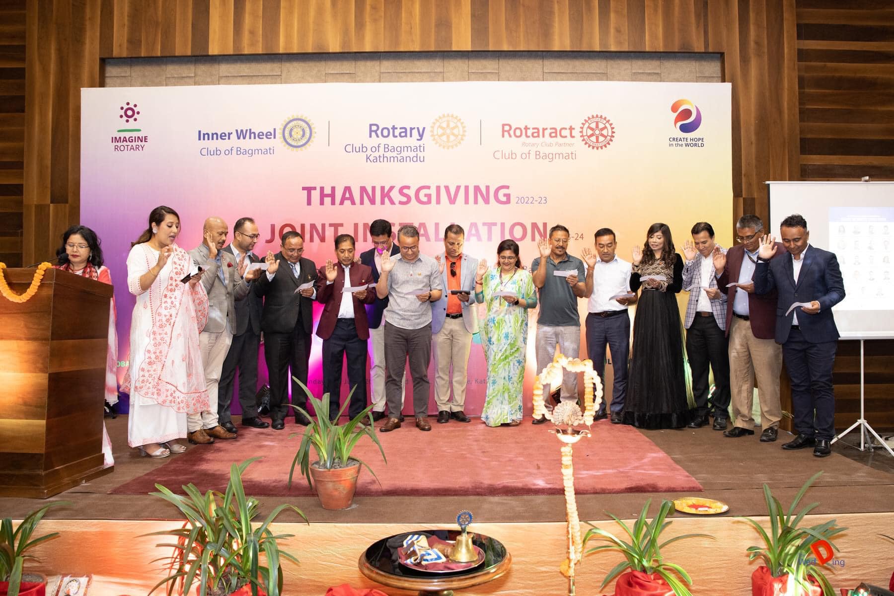 Joint Installation Ceremony Rota Year 2023-24 - Rotary Club of Bagmati